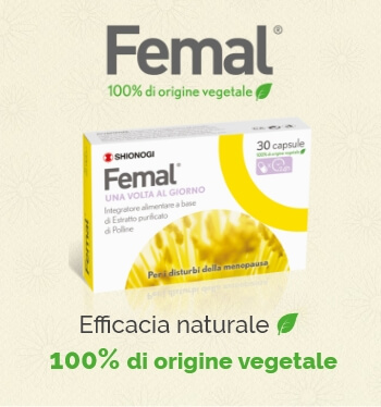 Femal è un prodotto a base di polline per i disturbi della menopausa